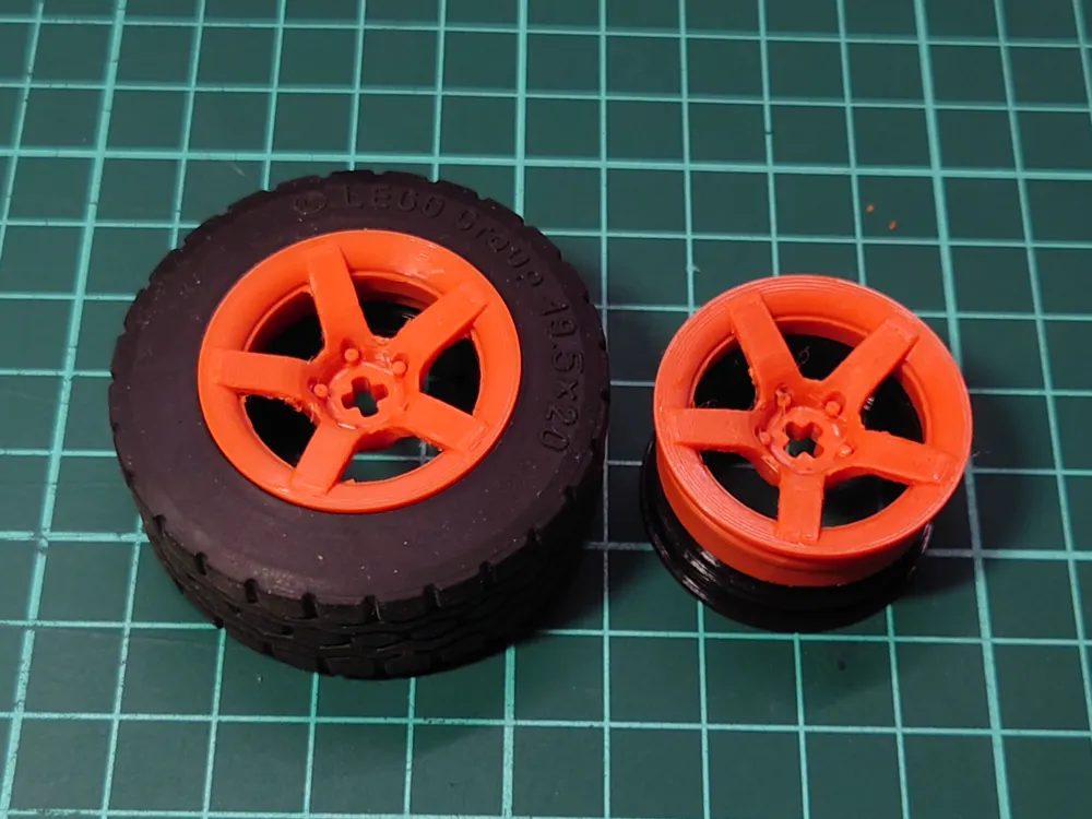 5-spoke 30x20mm rims for brick cars by horcikdesigns - MakerWorld