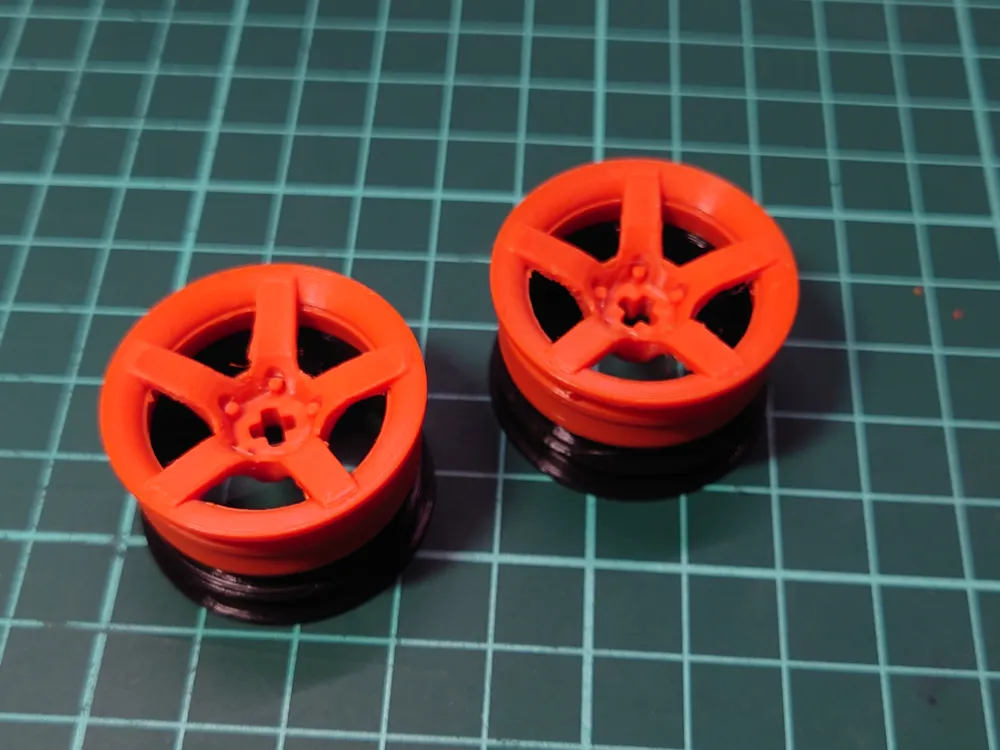 5-spoke 30x20mm rims for brick cars by horcikdesigns - MakerWorld