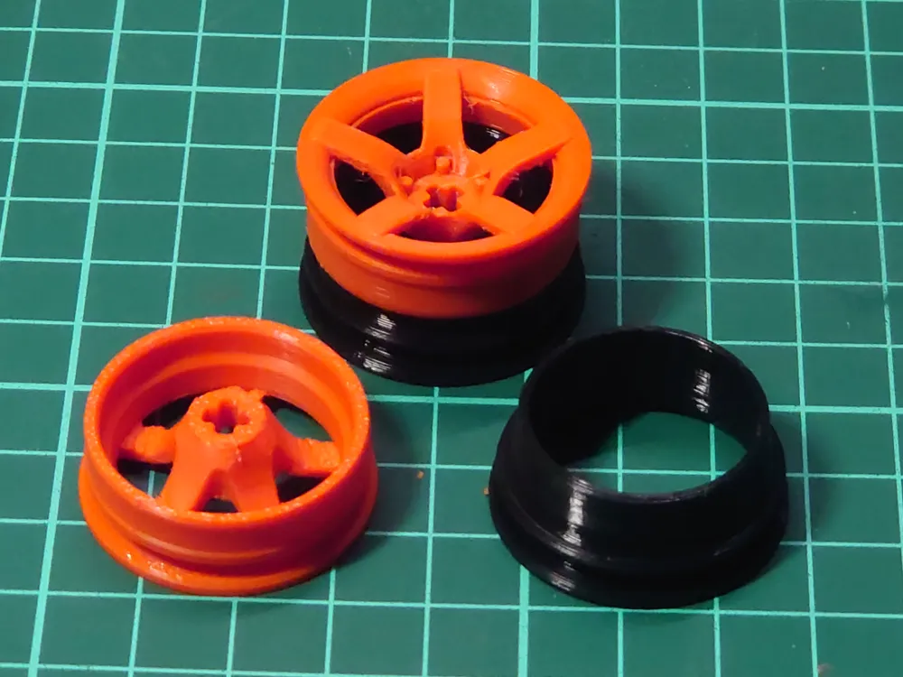 5-spoke 30x20mm rims for brick cars by horcikdesigns - MakerWorld