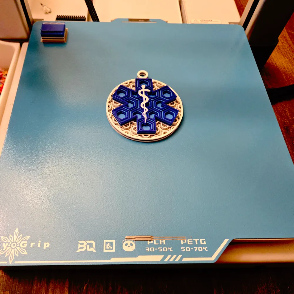 First Responder EMS Mosaic Holiday Ornament - Free 3D Print Model ...