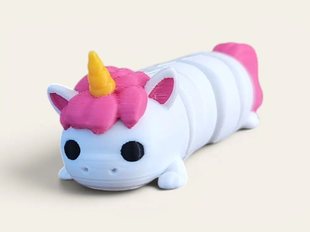 Unicornio Flexi Salchicha - Modelo de impresión 3D gratuito - MakerWorld