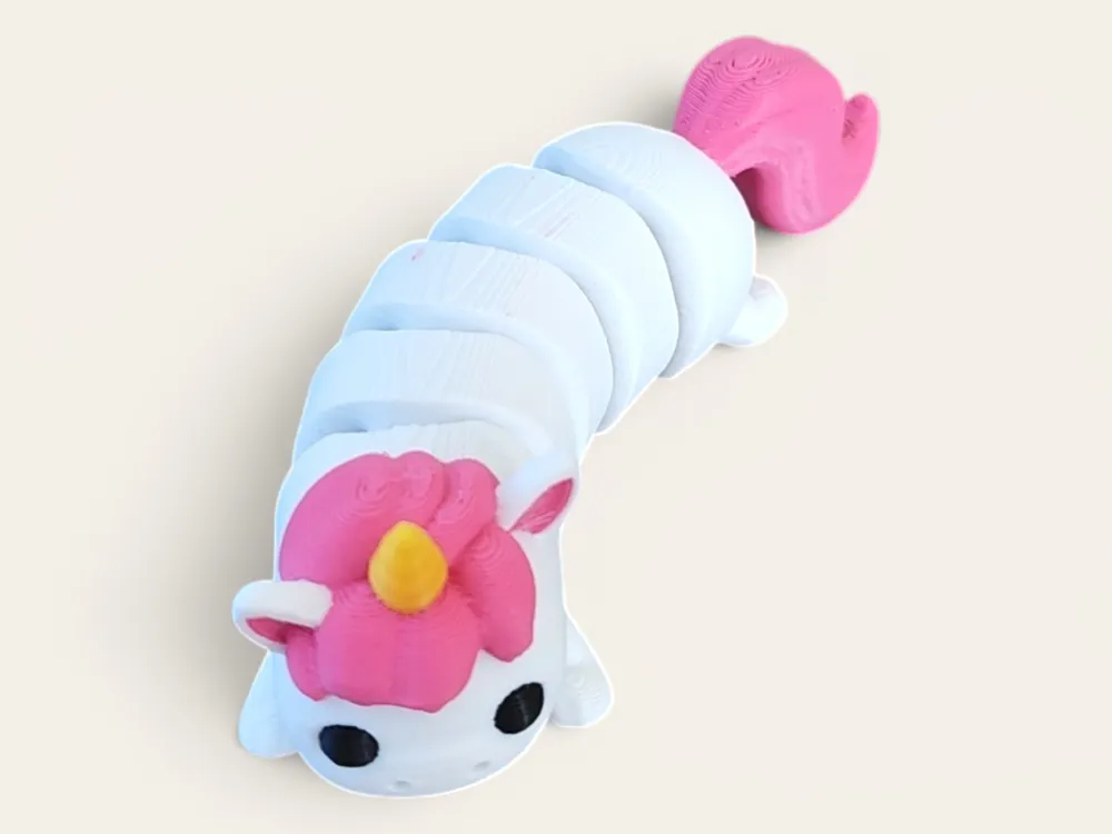 Unicornio Flexi Salchicha - Modelo de impresión 3D gratuito - MakerWorld