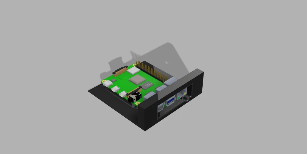 Raspberry PI Module for 1U Rack Module by @talving - Free 3D Print ...