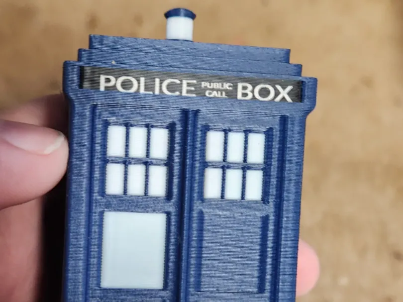 Tardis (MMU no supports) - Free 3D Print Model - MakerWorld