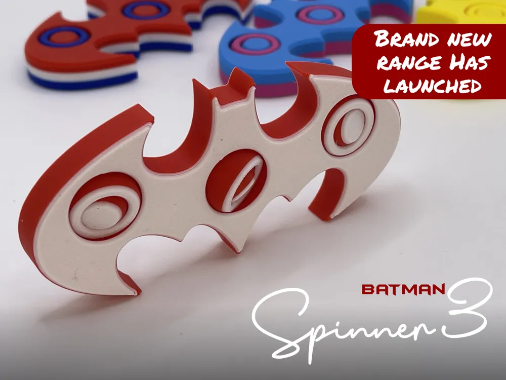 Spinner3 Batman Fidget Spinner by MalcTheOracle - MakerWorld