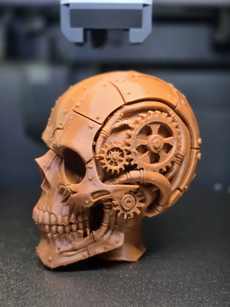 Steampunk Skull - Free 3D Print Model - MakerWorld
