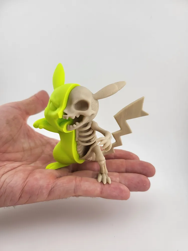 Pikachu pokemon Skeleton action Figure halloween by Mad power ...