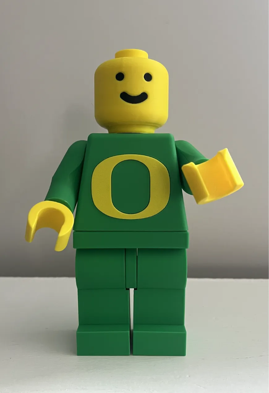 College Football Brickman - University of Oregon - Free 3D Print Model ...
