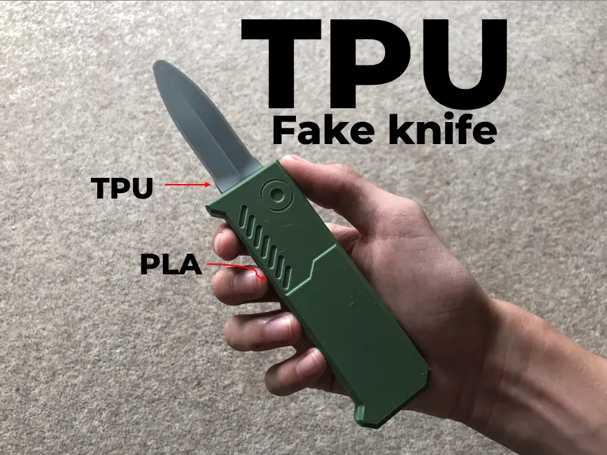 FAKE TPU KNIFE PRANK! - Free 3D Print Model - MakerWorld