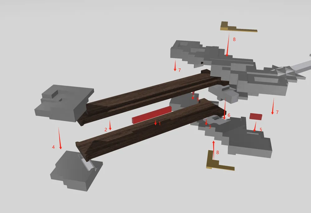 Minecraft Movie Diamond Sword by Kass 3D MakerWorld: Download Free 3D ...