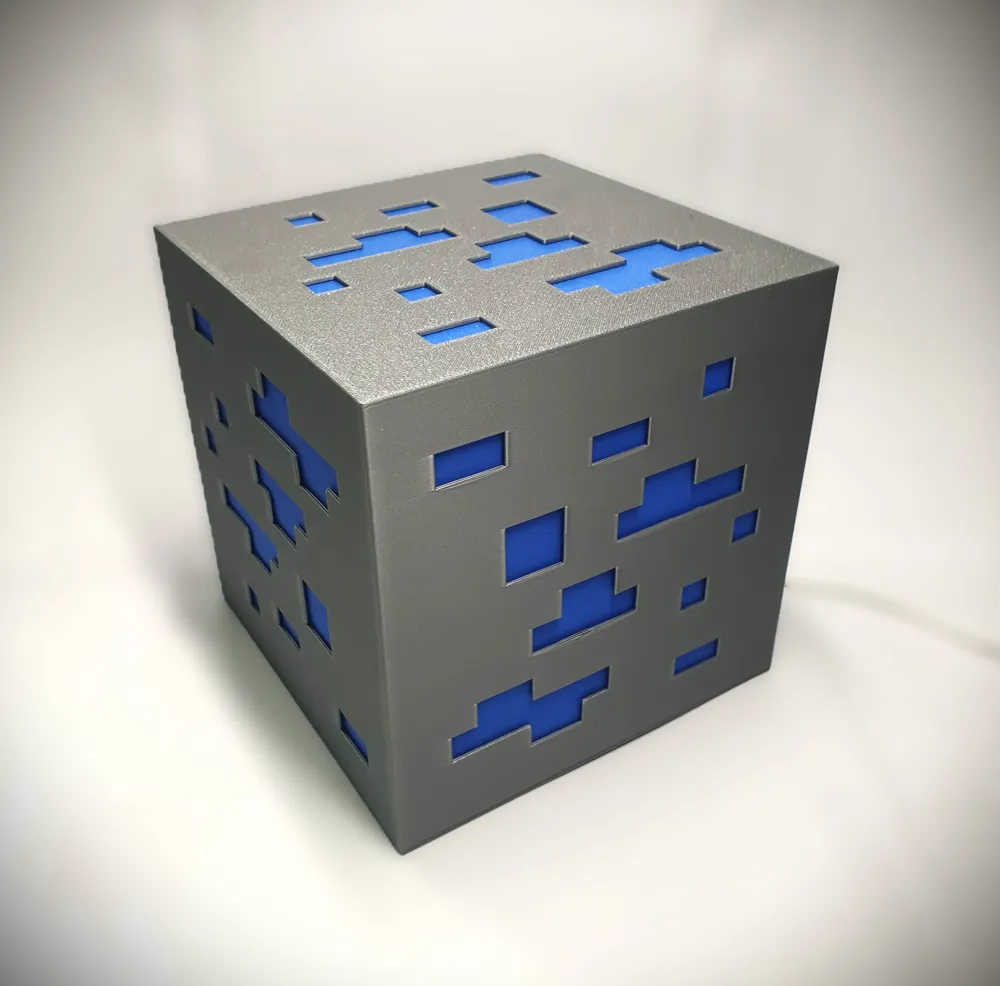 Minecraft Ore Lamp 120 mm size - LED Lamp Kit 001 by Pioterzero ...