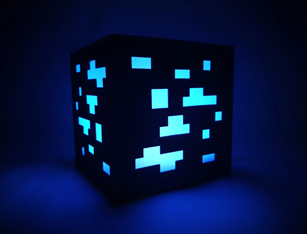 Minecraft Ore Lamp 120 mm size - LED Lamp Kit 001 by pioterzero ...
