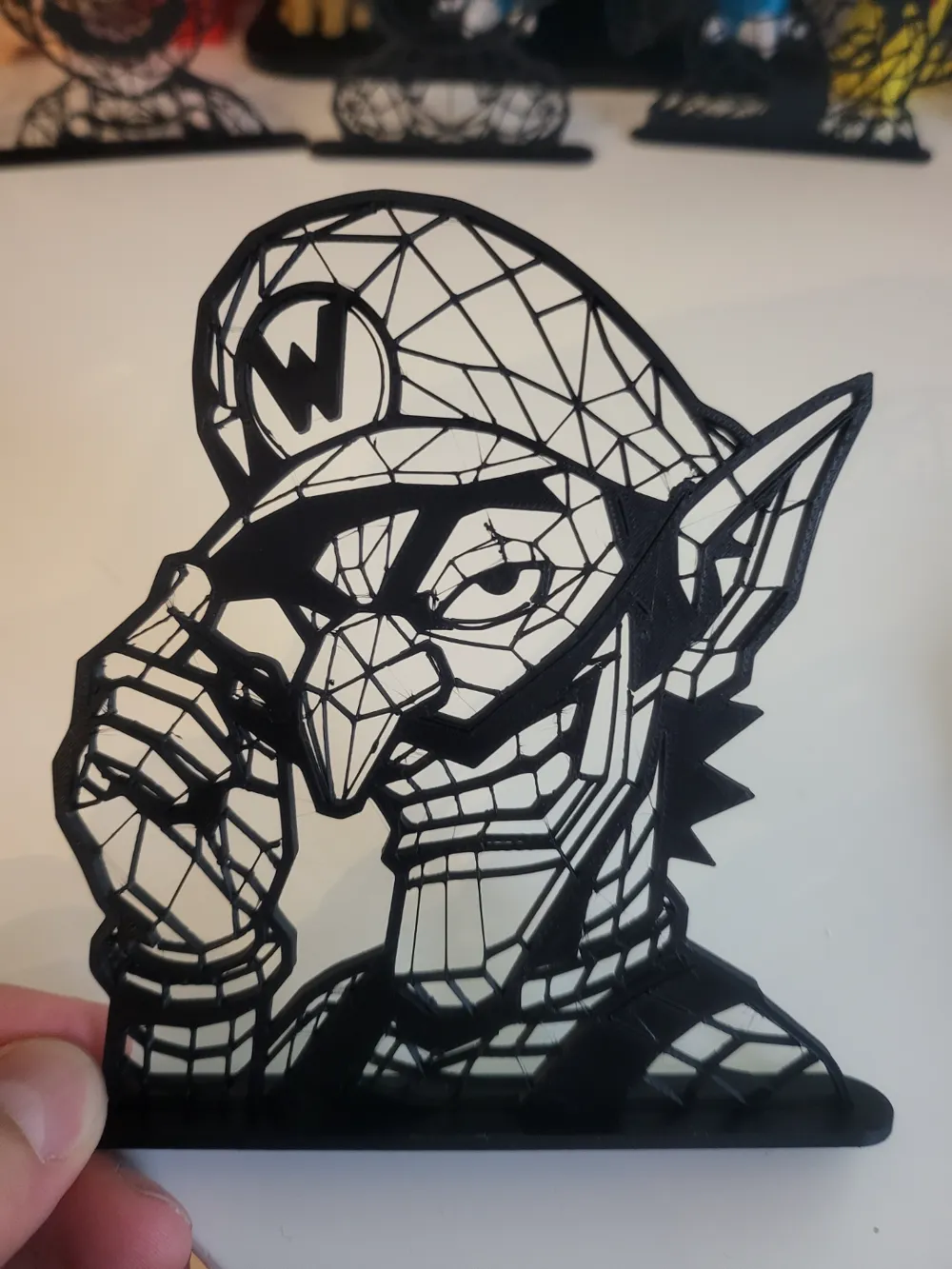 Geometric Waluigi Low poly by HJ_3D_ - MakerWorld