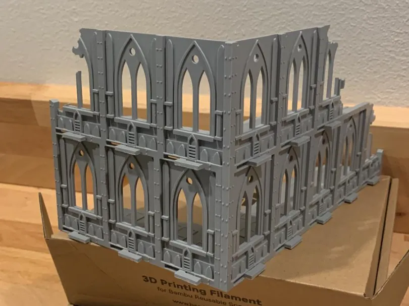 Warhammer 40k simple building by Jast - MakerWorld