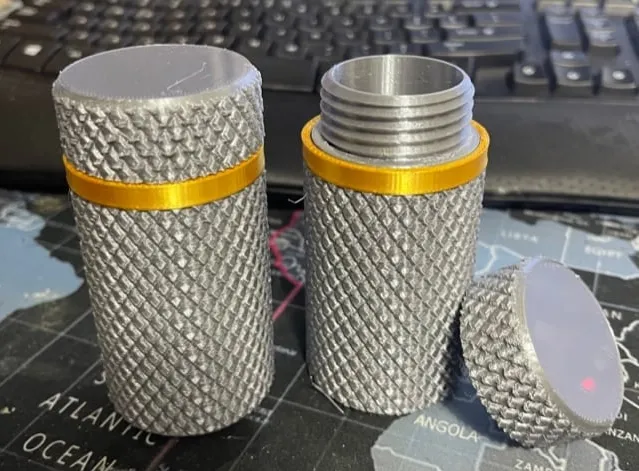 Knurled Screw-Top Container by ESEM MakerWorld: Download Free 3D Models
