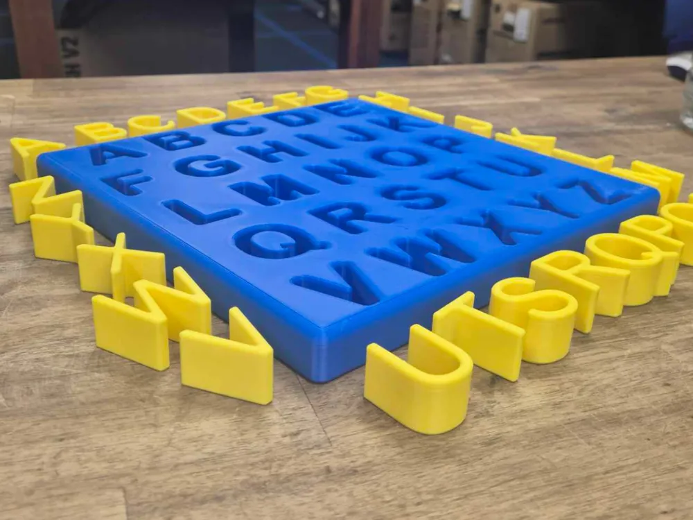 Alphabet Puzzle Toy Toddler Preschool Kindergarten - Free 3D Print ...