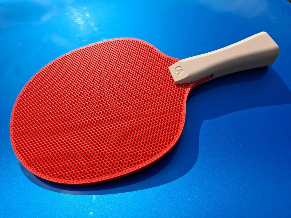 NEW quiet, lightweight, airless ping pong paddle! - Free 3D Print Model ...