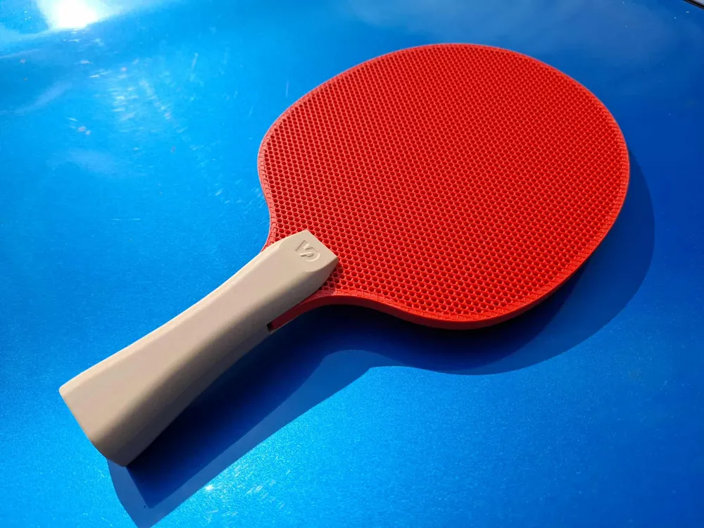 NEW quiet, lightweight, airless ping pong paddle! - Free 3D Print Model ...