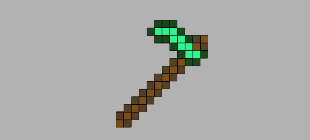 Minecraft Hoe by phoenix3dmodels MakerWorld: Download Free 3D Models