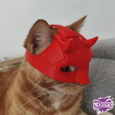 Daredevil Cat Mask by BODY3D MakerWorld: Download Free 3D Models
