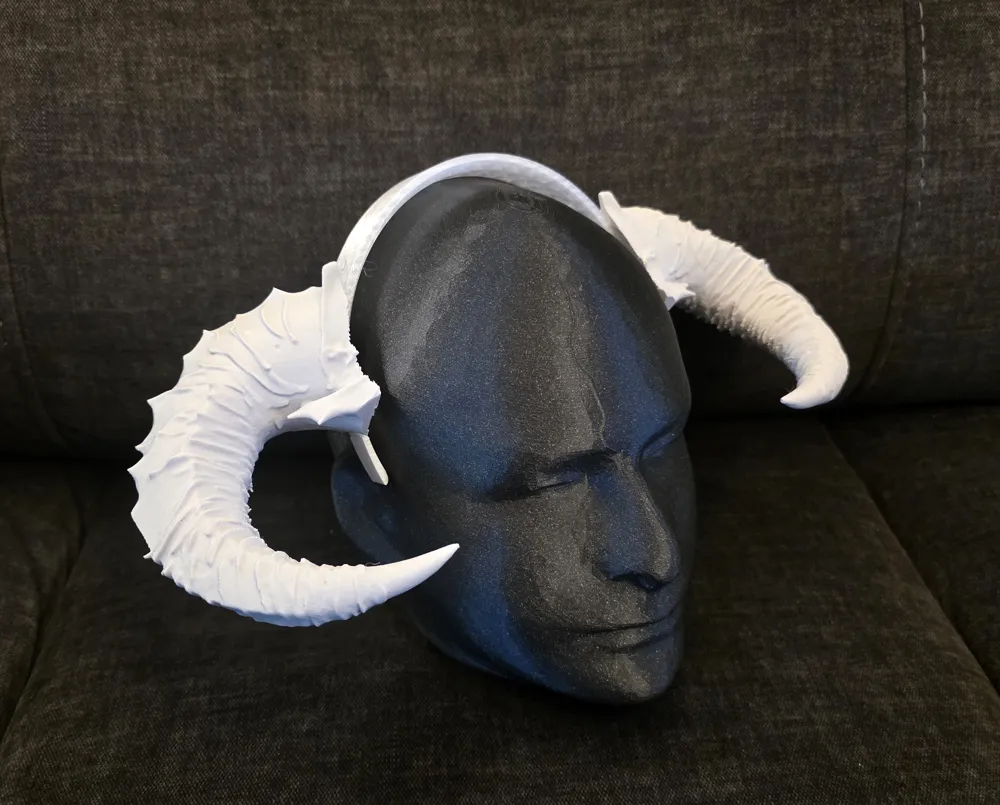 Demon Horns (Made for Hornband) - Free 3D Print Model - MakerWorld
