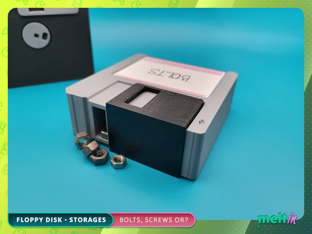 Floppy Disk - Small Parts Storage by MeltIn - MakerWorld