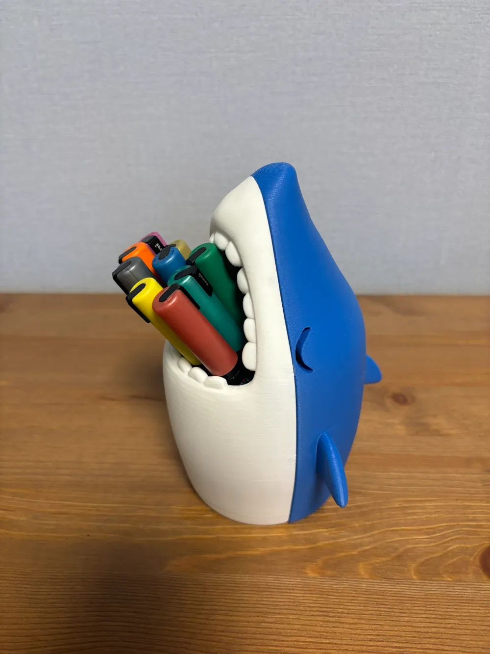 Shark Pencil Holder - Free 3D Print Model - MakerWorld