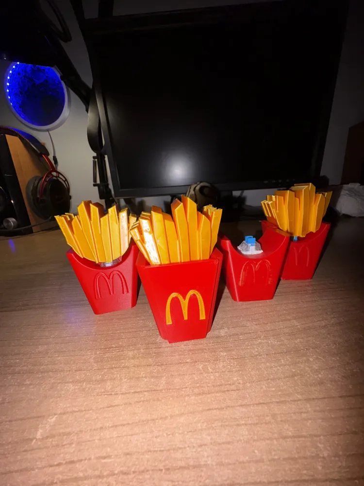 McDonald Fries - Clicker - Free 3D Print Model - MakerWorld