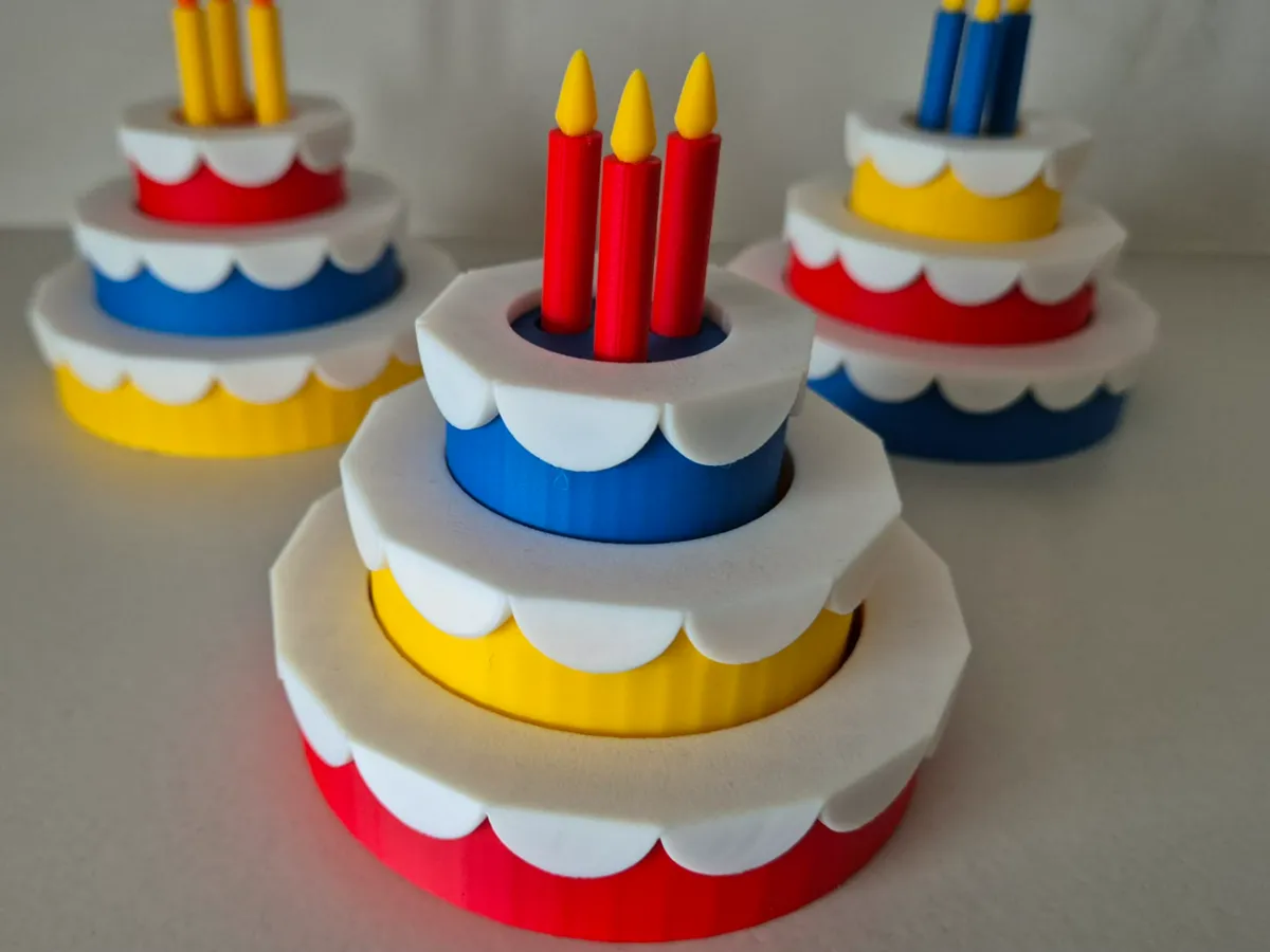 Build the Cake – Educational Stacking Game - Free 3D Print Model ...