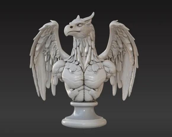 Griffin Statue - Free 3D Print Model - MakerWorld