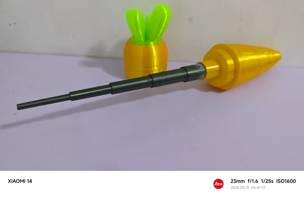 Retractable Carrot Sword - Free 3D Print Model - MakerWorld