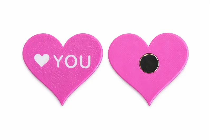 Customizable Heart Magnet - Free 3D Print Model - MakerWorld