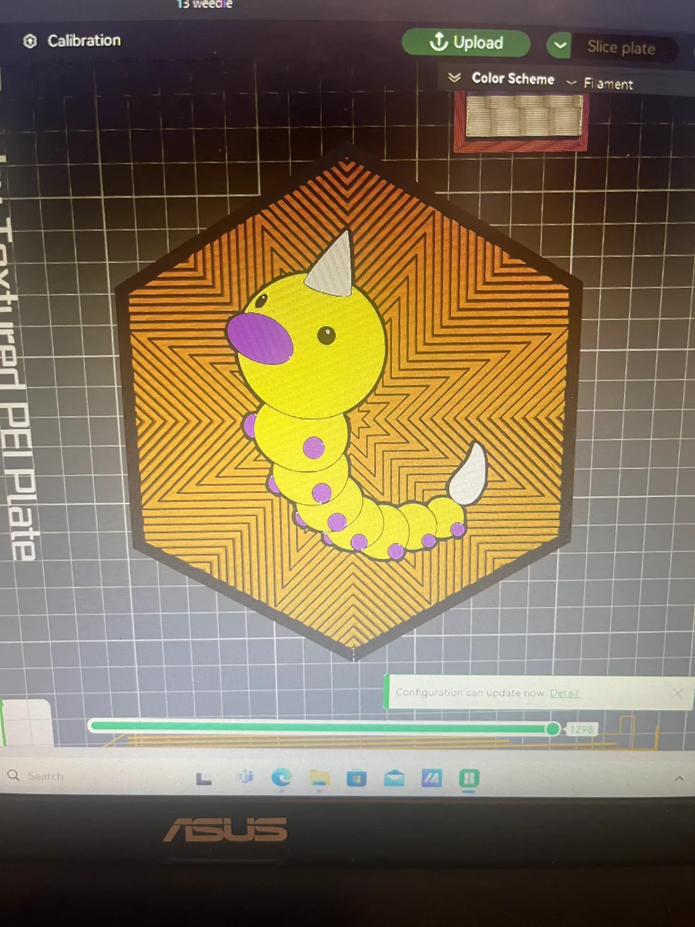 13 Weedle Hex Wall Art by Laced Up Prints - MakerWorld