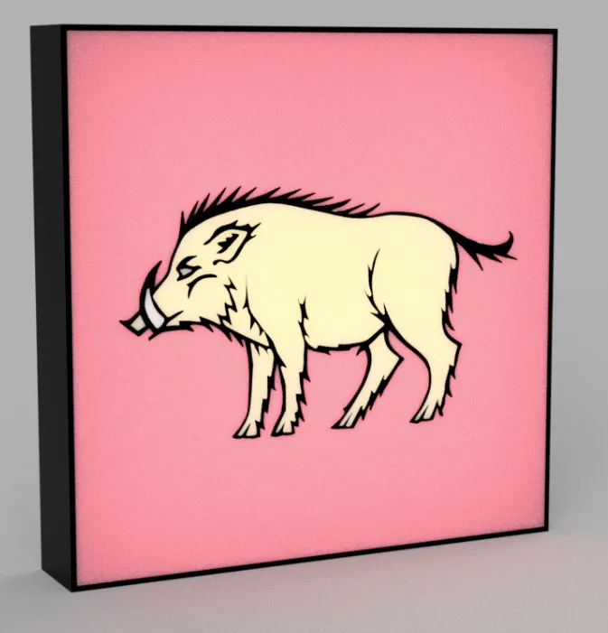 Game of Thrones House Crakehall LED Lamp by BeeTee 3D - MakerWorld