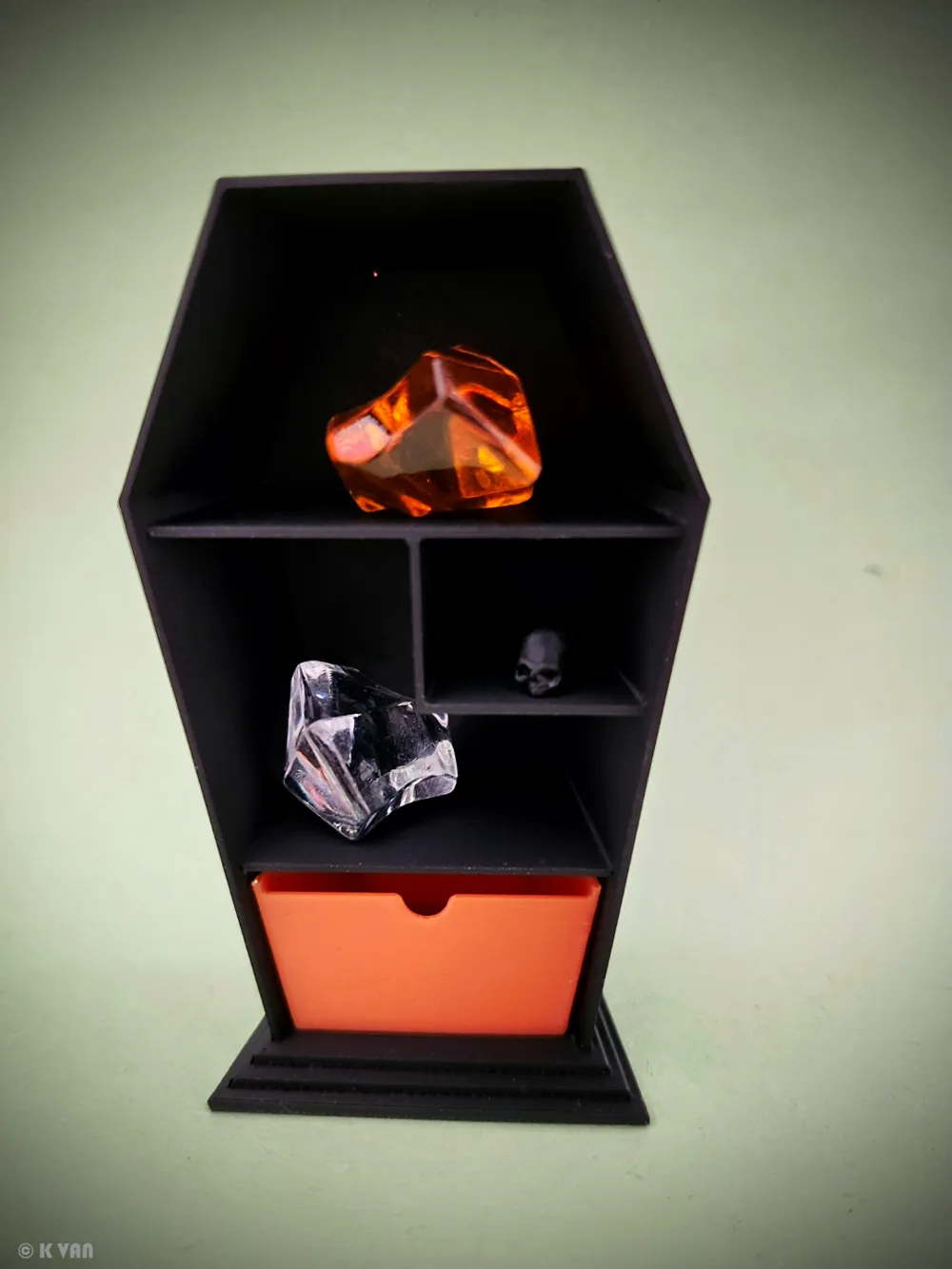 The Coffin Shelf with Drawer! (casket) by K VAN MakerWorld: Download ...