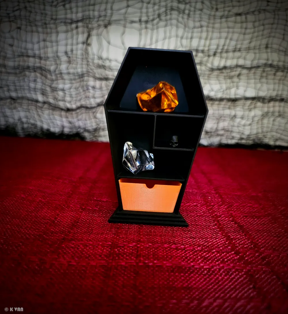 The Coffin Shelf with Drawer! (casket) by K VAN MakerWorld: Download ...