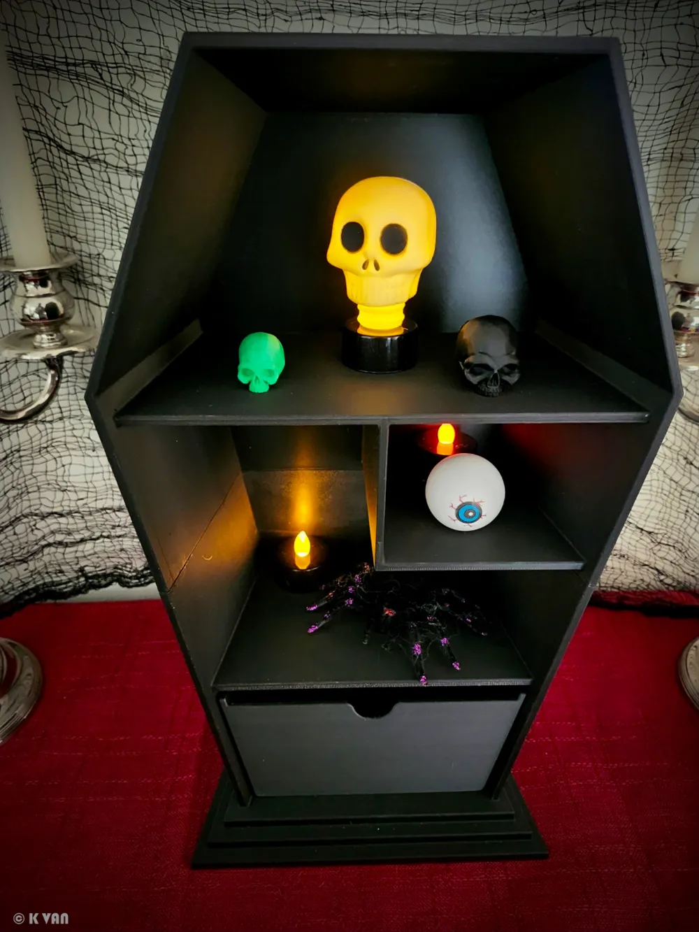 The Coffin Shelf with Drawer! (casket) by K VAN MakerWorld: Download ...