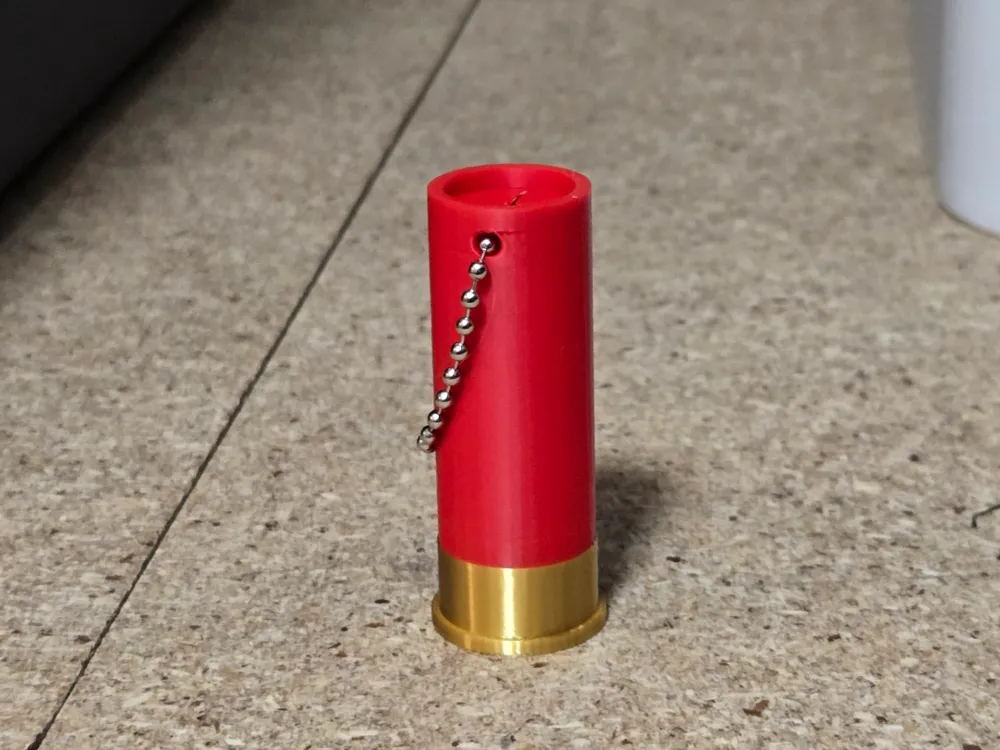 Shotgun Shell Bag Tag - Free 3D Print Model - MakerWorld