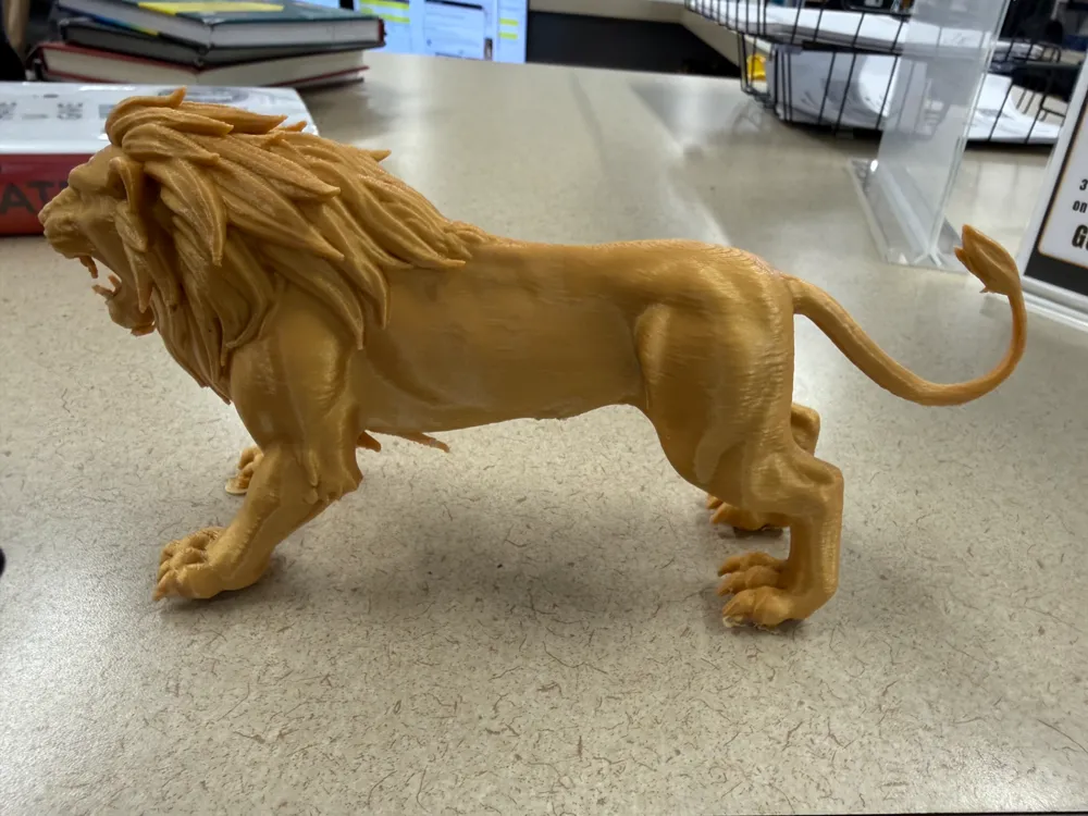 Realistic Lion - Free 3D Print Model - MakerWorld