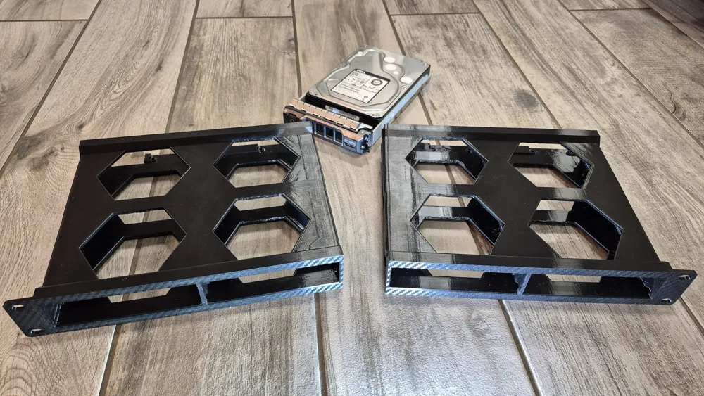 19 inch Rack 1U - 4 x 3.5 inch HDD - Free 3D Print Model - MakerWorld
