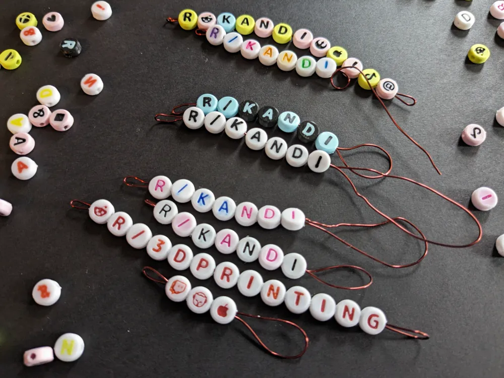 Letter / symbol beads for friendship bracelets by SprocketStudios ...