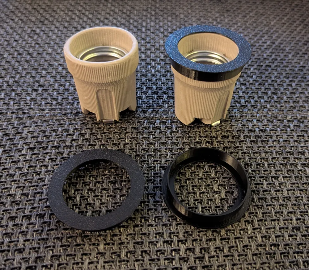 Cover for Ceramic Lamp Socket E27 by Kaeptn-G. MakerWorld: Download ...