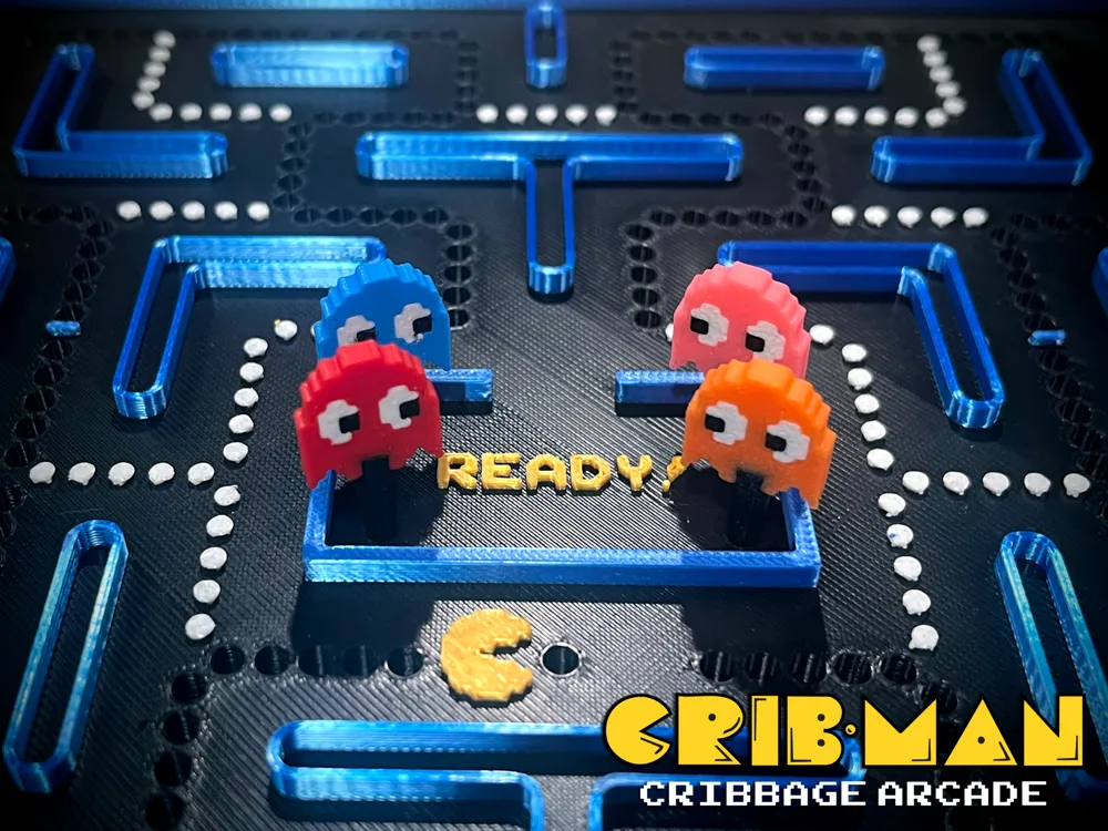 Crib-Man Cribbage Board by SH Designs MakerWorld: Download Free 3D Models