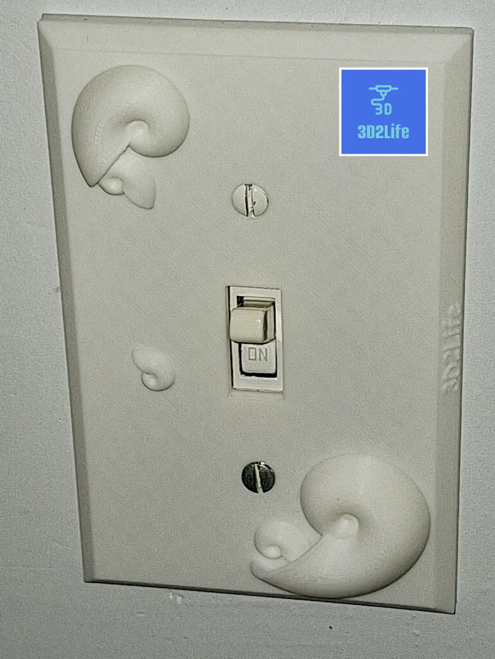 Nautilus Light Switch Cover by 3D2Life MakerWorld: Download Free 3D Models