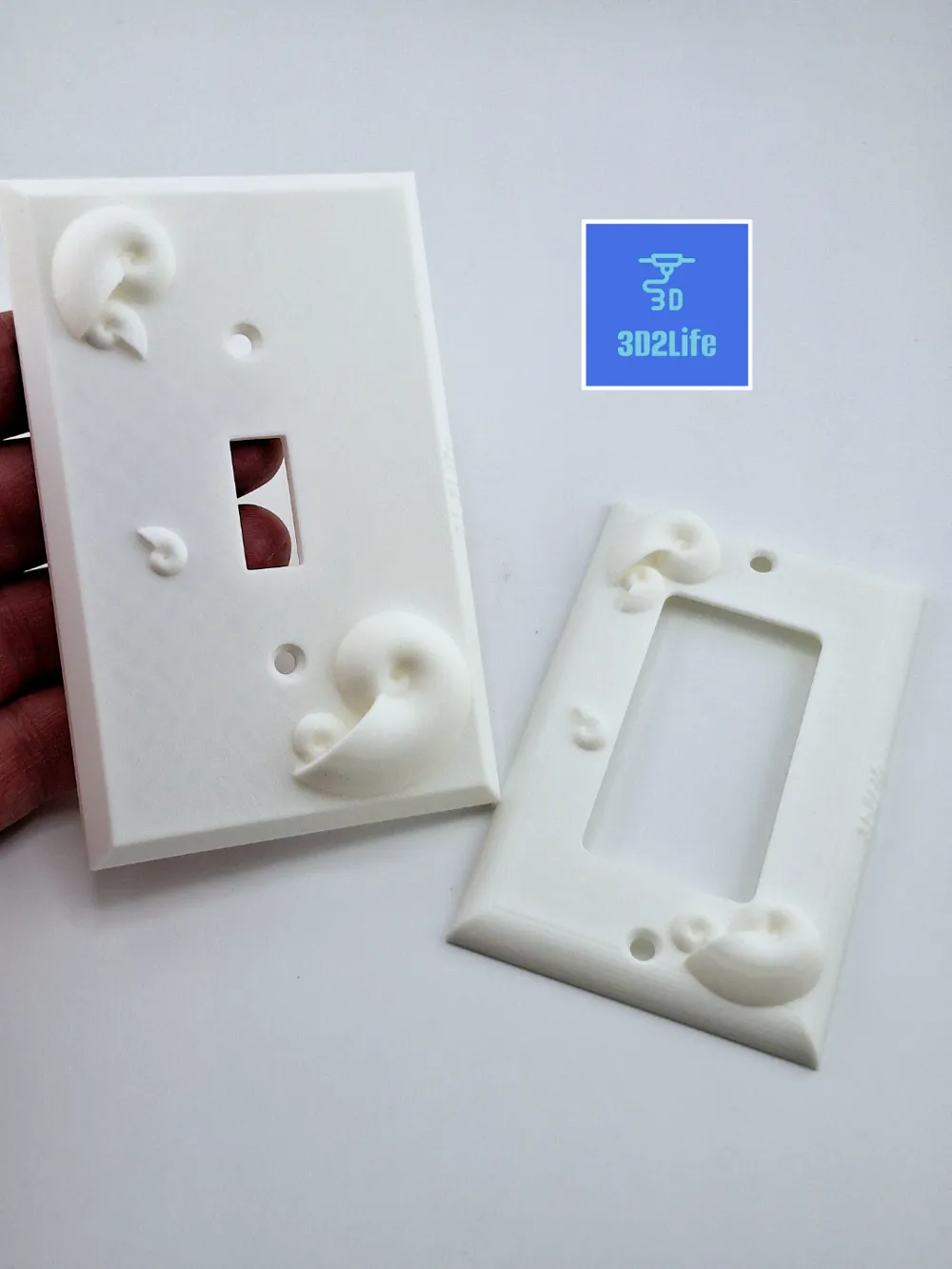 Nautilus Light Switch Cover by 3D2Life MakerWorld: Download Free 3D Models