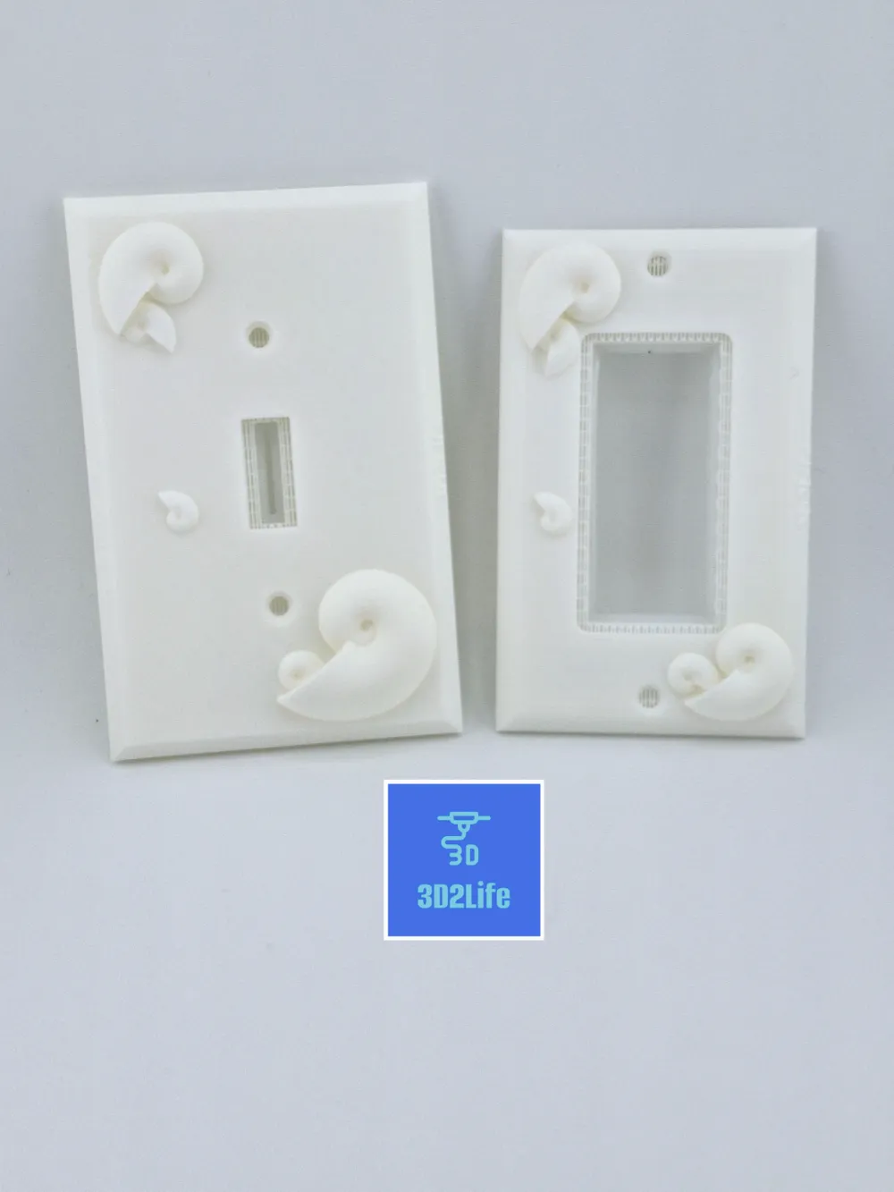 Nautilus Light Switch Cover by 3D2Life MakerWorld: Download Free 3D Models