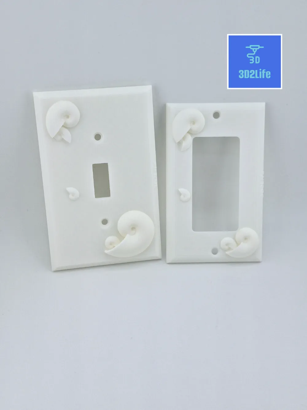 Nautilus Light Switch Cover by 3D2Life MakerWorld: Download Free 3D Models