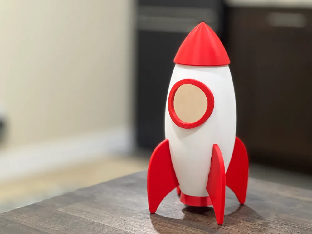 Cute rocket with Removable Cap by AI2WA - MakerWorld