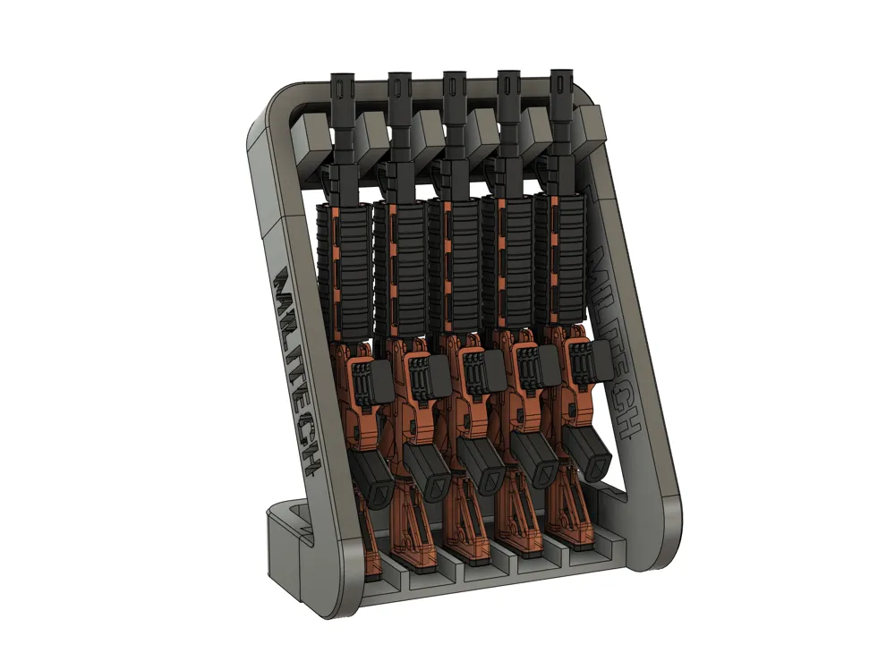 MILITECH Guns Display Stand - Free 3D Print Model - MakerWorld