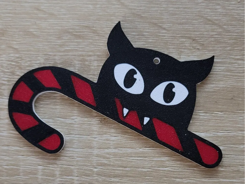 Candy Cane Cat by JDreadful - MakerWorld